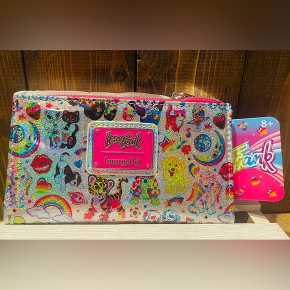 Loungefly | Bags | Loungefly Lisa Frank Iridescent Holographic Flap ...